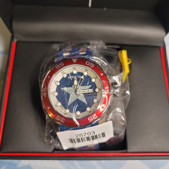 Invicta | Accessories | Invicta Marvel Captain America Mens Watch ...